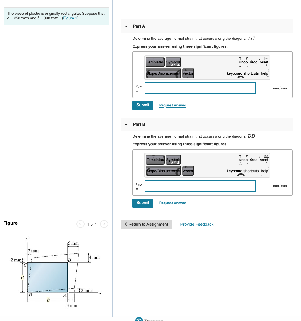 Solved The piece of plastic is originally rectangular. | Chegg.com