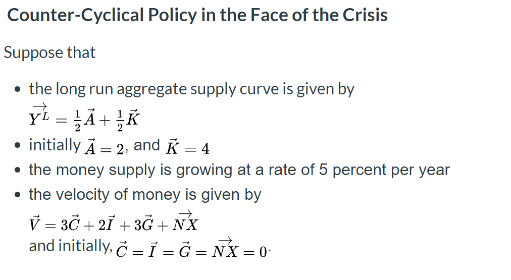 Derive the aggregate demand curve and the long-run | Chegg.com