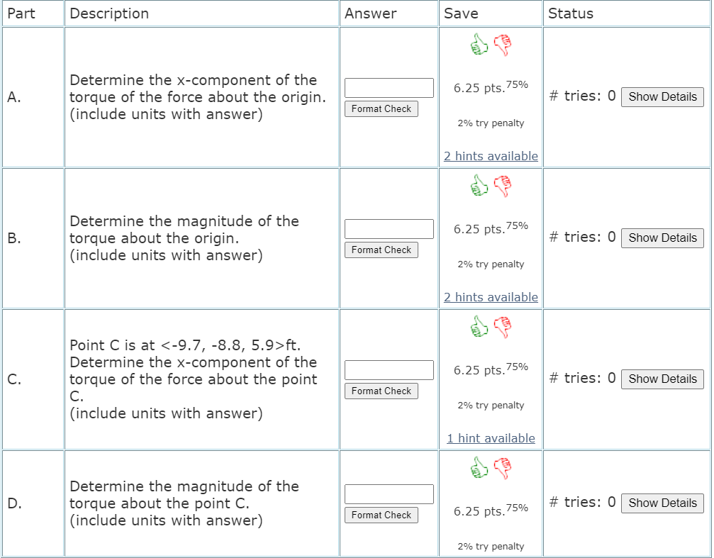 Solved 3. 1724 Physics gang sign Point B is at