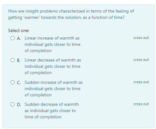 Solved How are insight problems characterized in terms of | Chegg.com