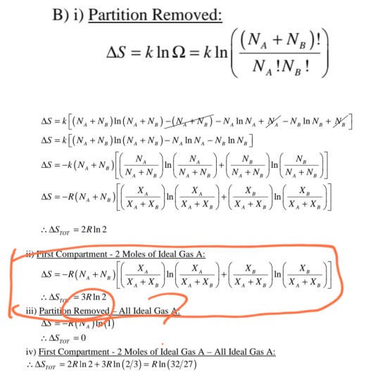 Solved 1A rigid container is divided into two compartments | Chegg.com