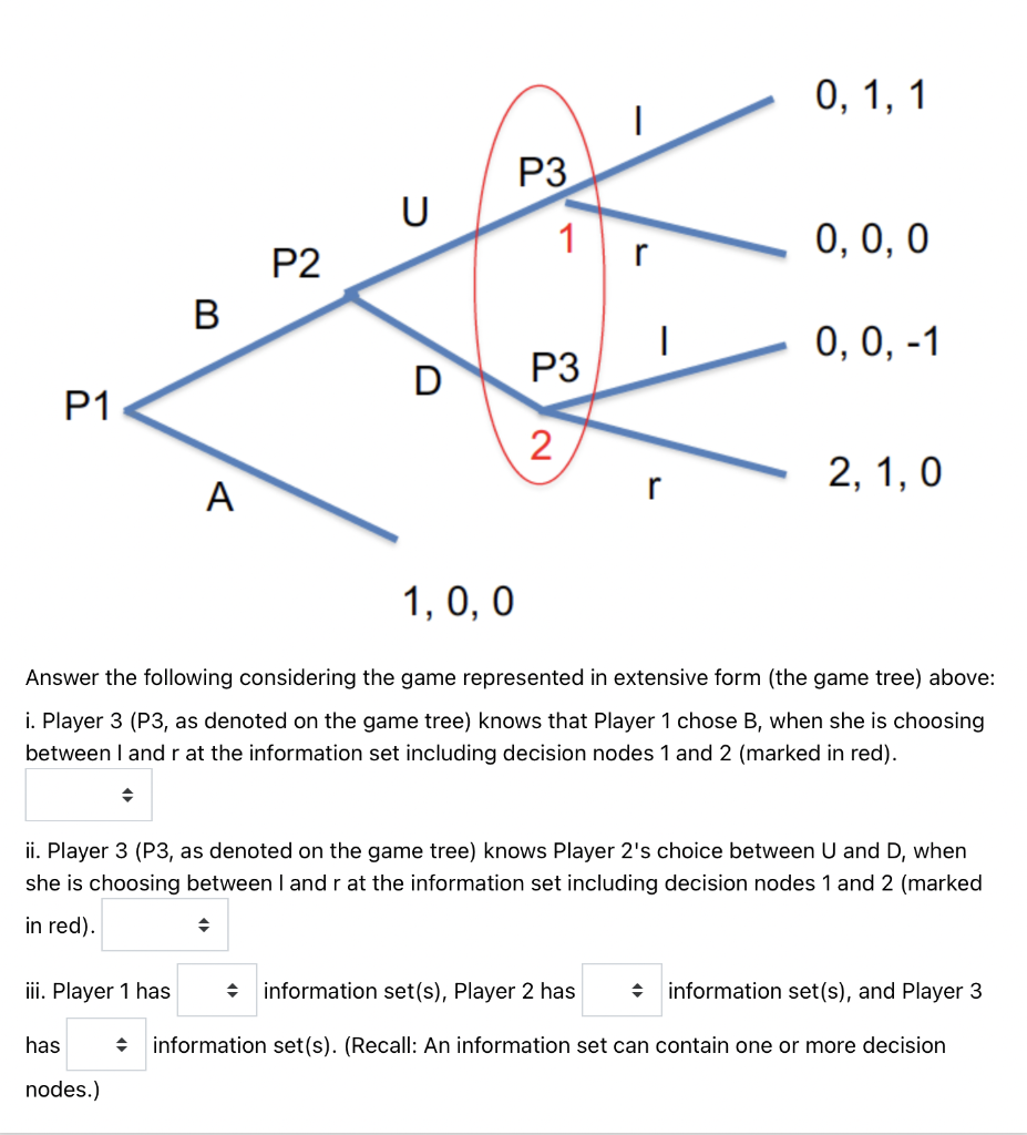 1,0,0 Answer the following considering the game | Chegg.com