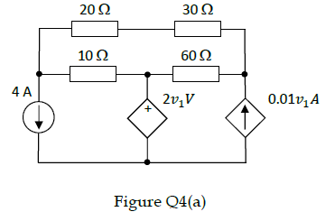 Solved Q4. (a) Using nodal analysis, determine the voltage | Chegg.com
