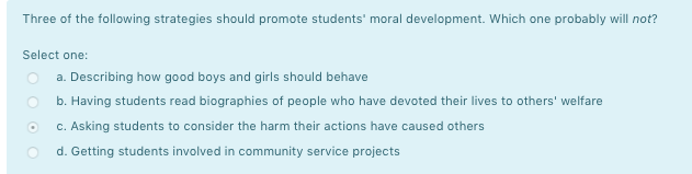 Solved Three of the following strategies should promote | Chegg.com