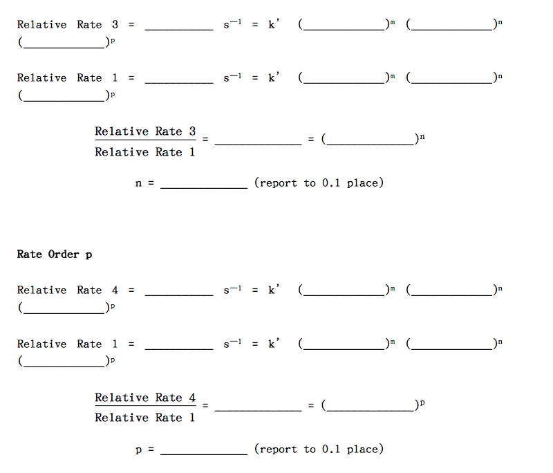 Solved Data Table 1. Enter reactant concentrations from the | Chegg.com