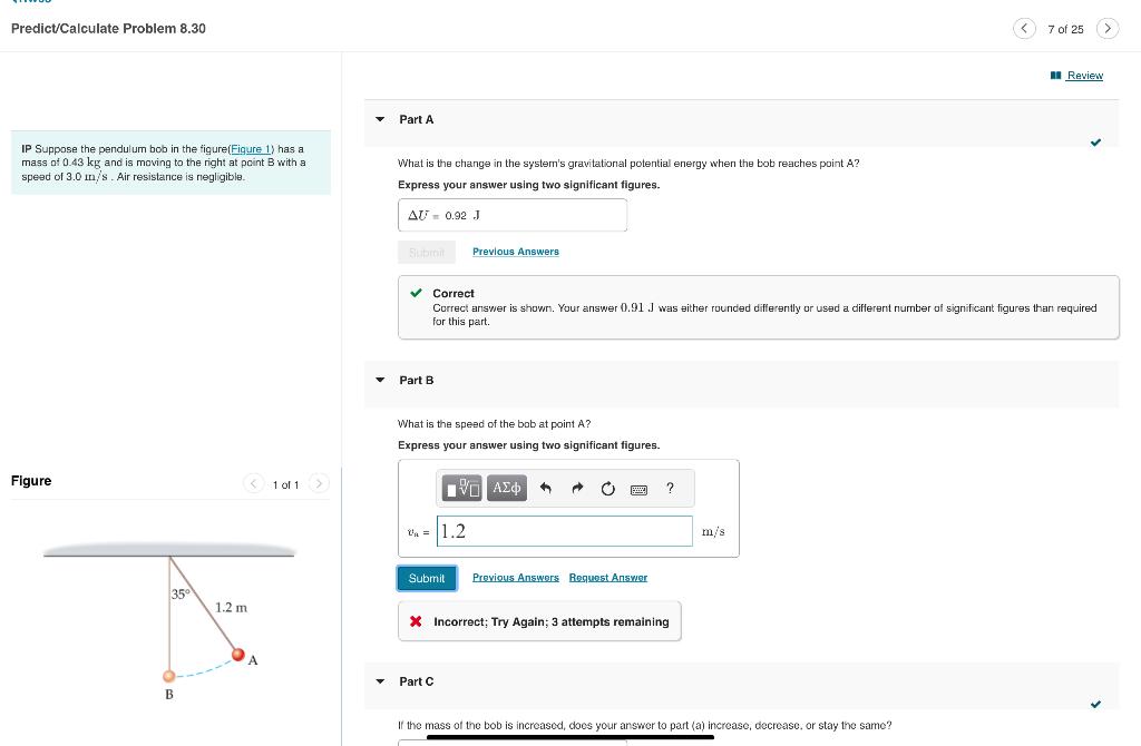 Solved Predict/Calculate Problem 8.30 7 of 25 Part A IP | Chegg.com