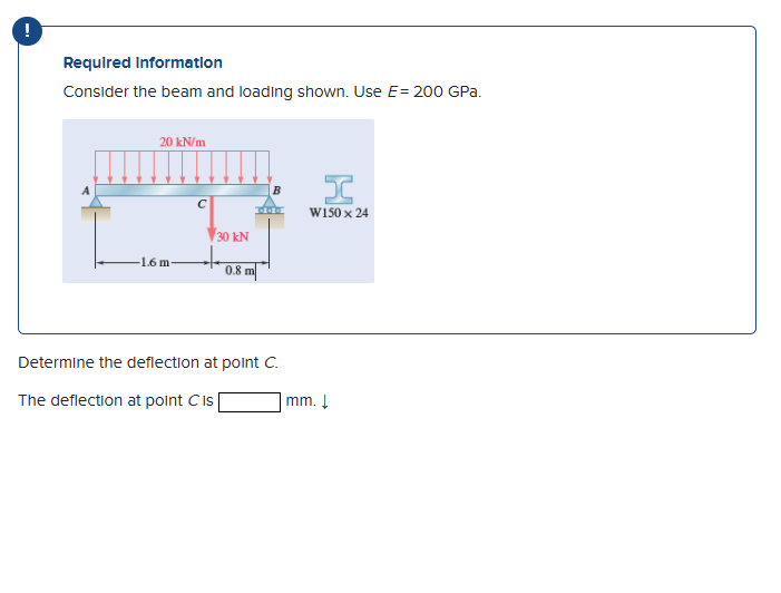 Solved !Required InformationConsider the beam and loading | Chegg.com