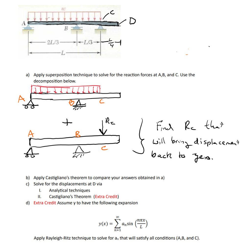 a) Apply superposition technique to solve for the | Chegg.com