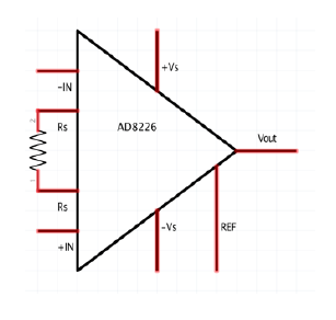 Solved An AD8226 integrated circuit is connected as shown | Chegg.com