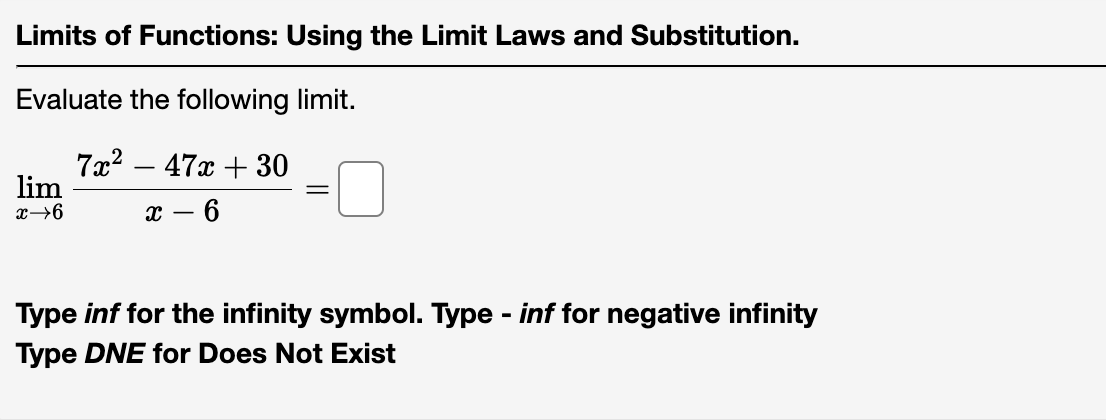 Solved Limits of Functions: Using the Limit Laws and | Chegg.com