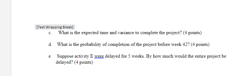 [Text Wrapping Break]c. ﻿What is the expected time | Chegg.com