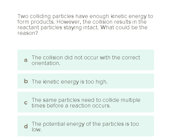 Solved Two colliding particles have enough kinetic energy to | Chegg.com