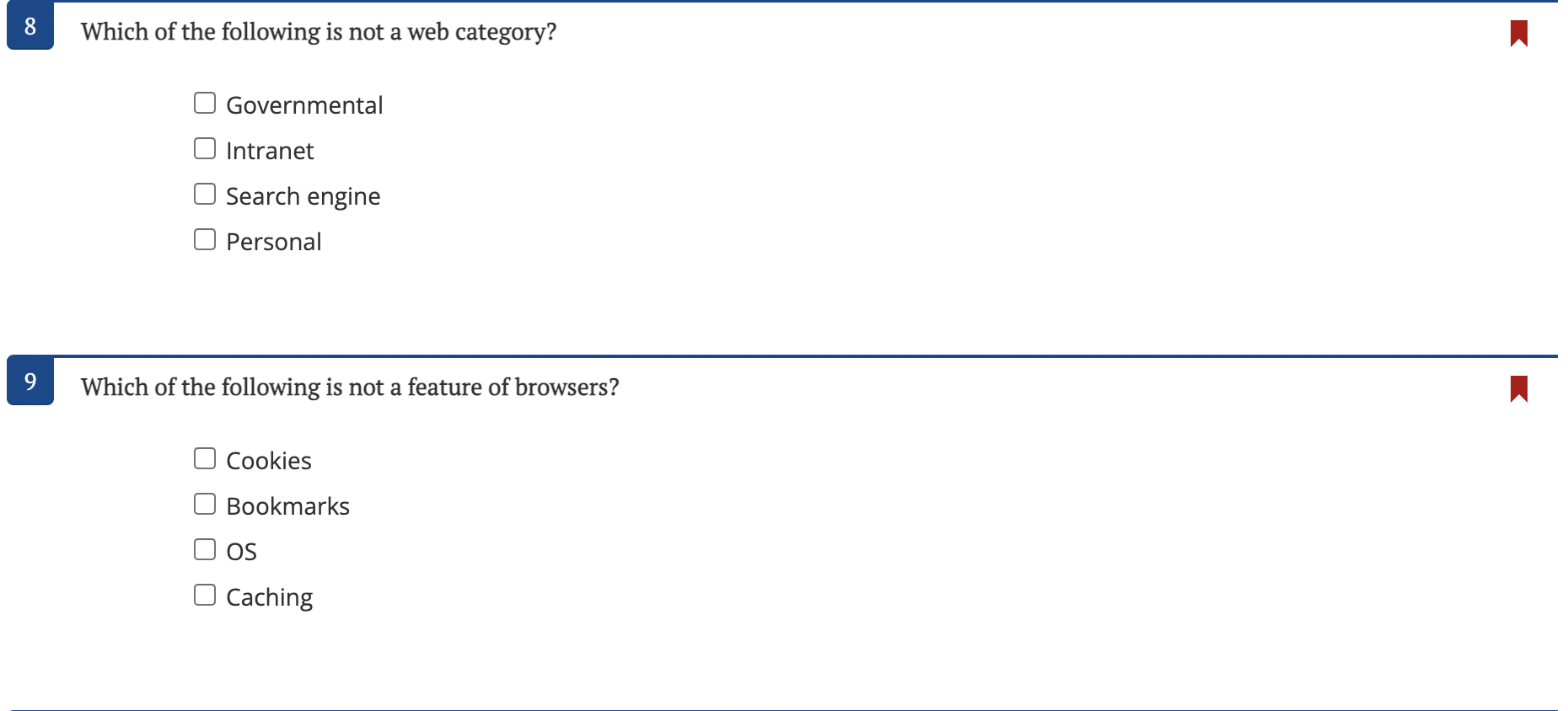 Solved Which of the following is not a web category? | Chegg.com