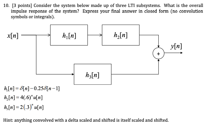 Solved [3 ﻿points] ﻿Consider the system below made up of | Chegg.com