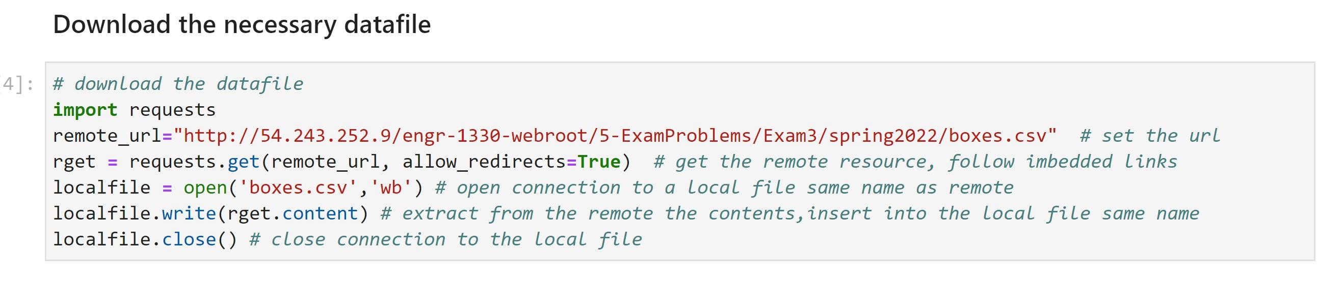 Solved Download the necessary datafile 4]: # download the | Chegg.com