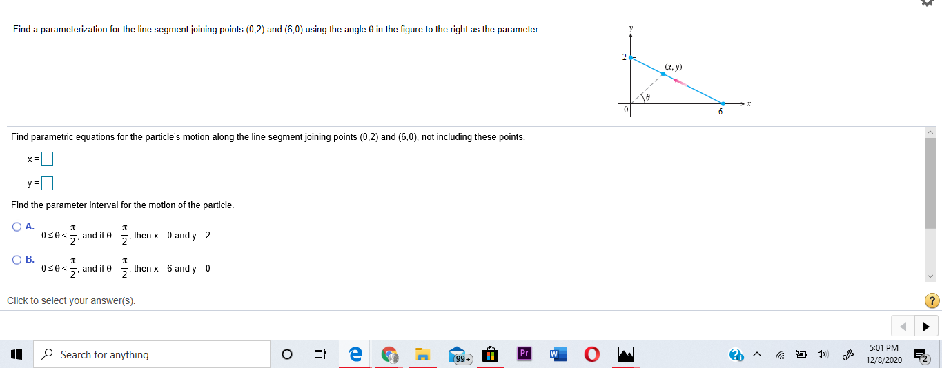 Solved Find a parameterization for the line segment joining | Chegg.com