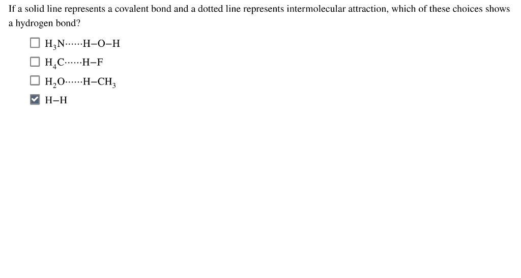 Solved If a solid line represents a covalent bond and a | Chegg.com
