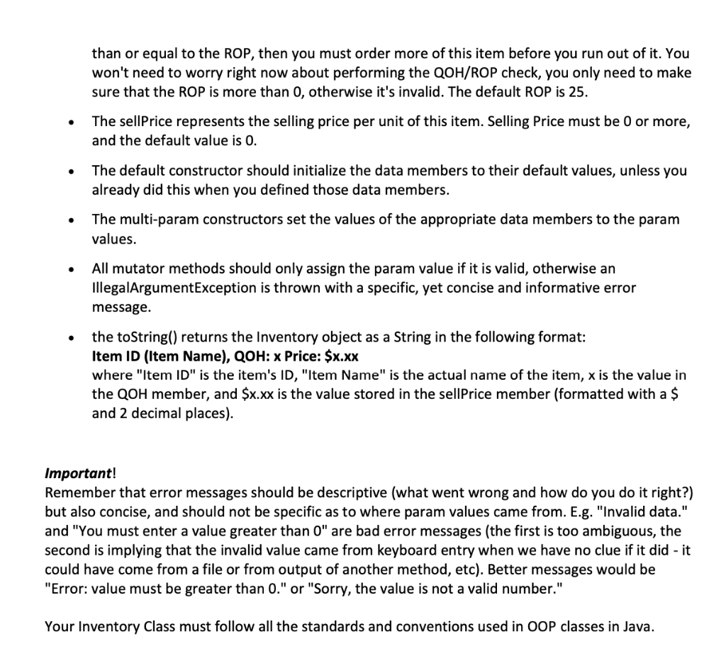 Solved Main class Name: Main Add a second class to the | Chegg.com