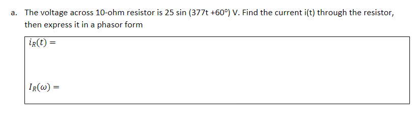 Solved The voltage across 10 -ohm resistor is | Chegg.com
