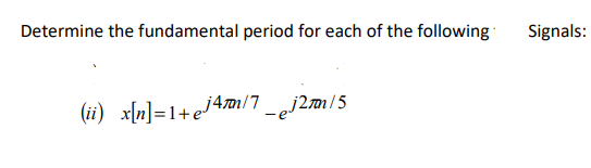 Solved Determine the fundamental period for each of the | Chegg.com