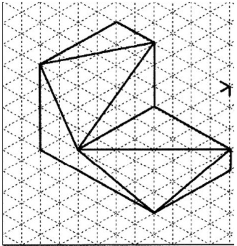 Solved Make the 3 basic orthogonal views (front, right side | Chegg.com