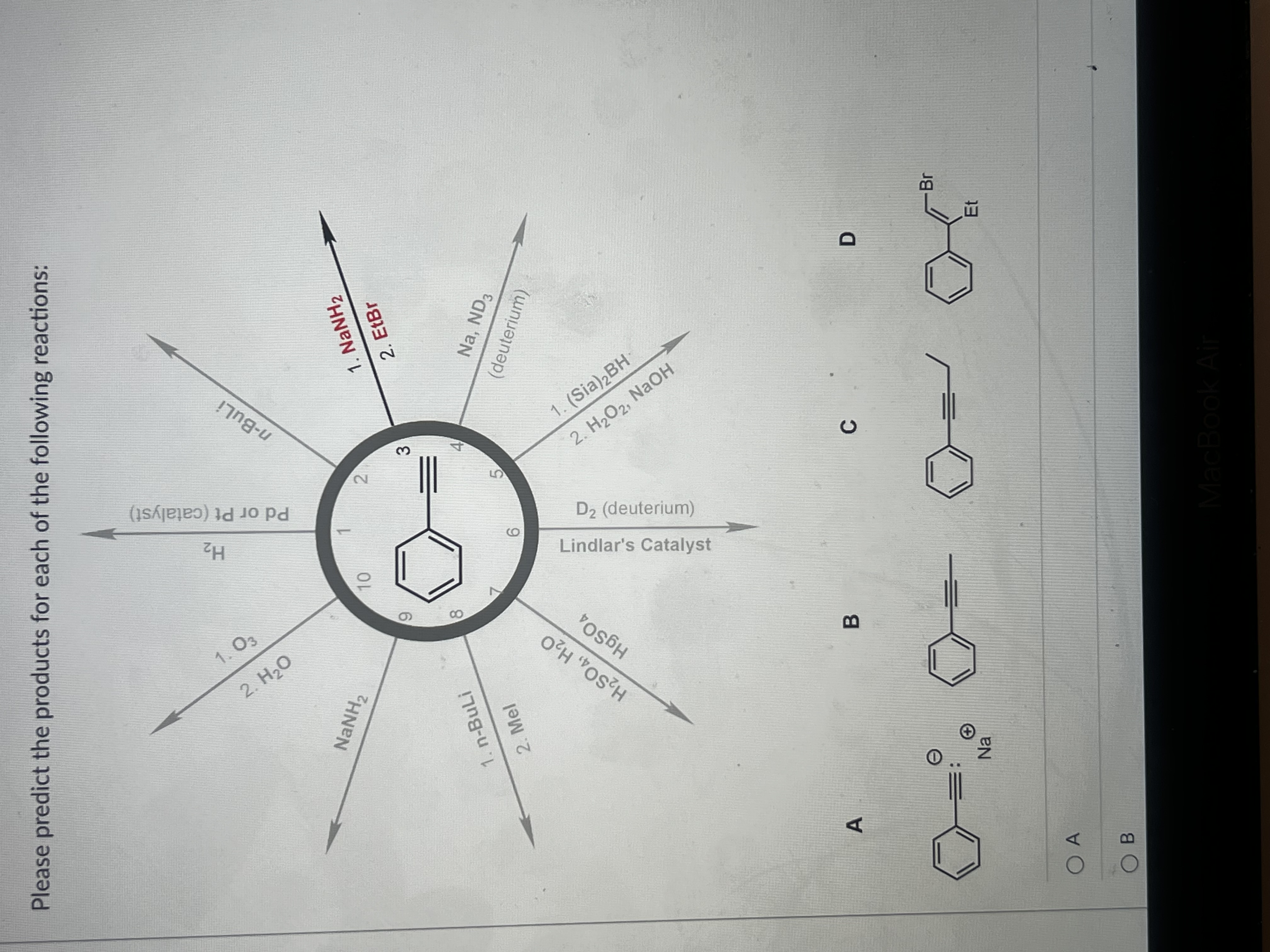 Solved Please predict the products for each of the following | Chegg.com