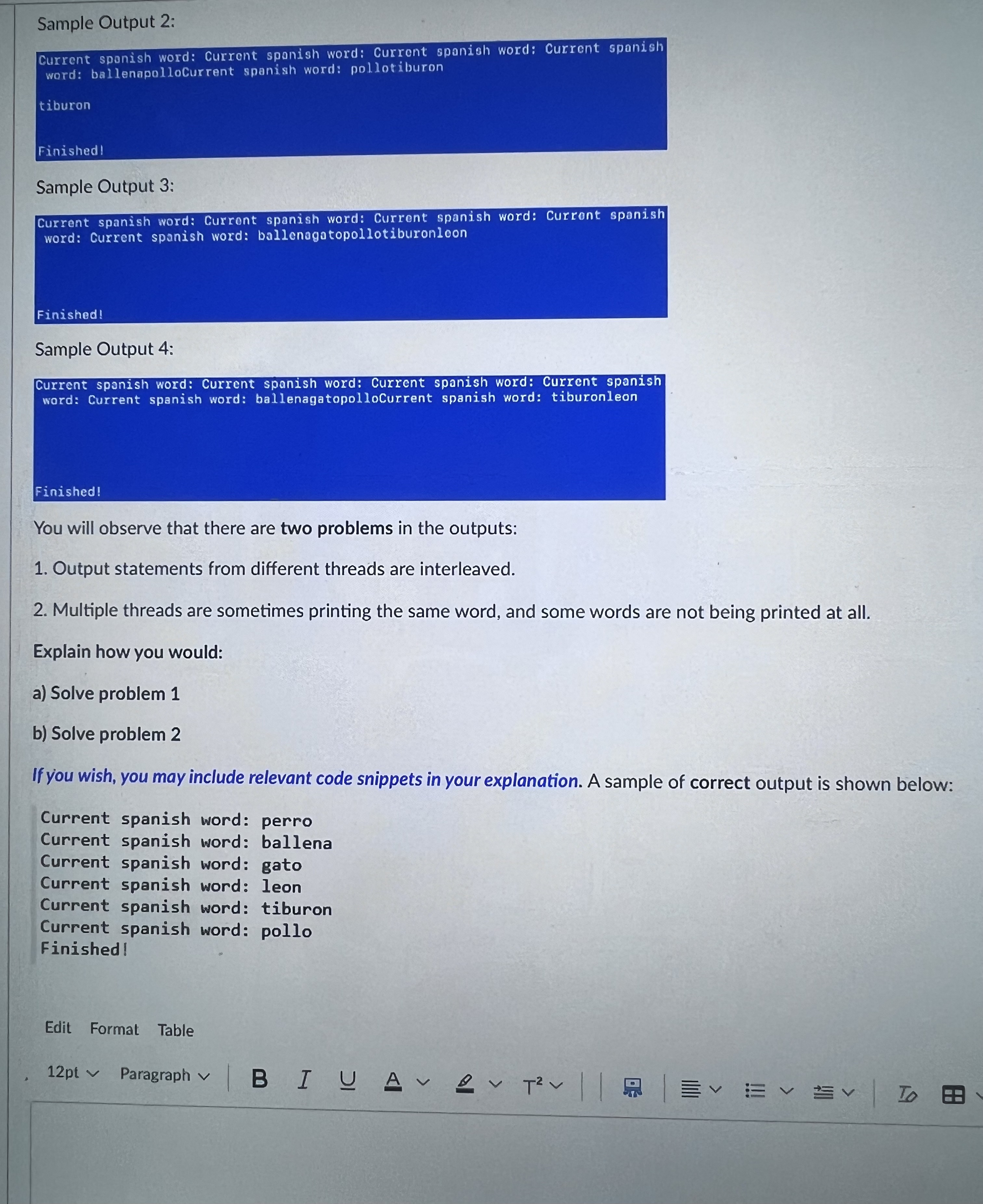 Solved Consider the following code: string words[6] ={ | Chegg.com