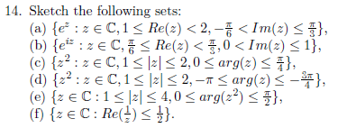 4. Sketch the following sets: (a) | Chegg.com