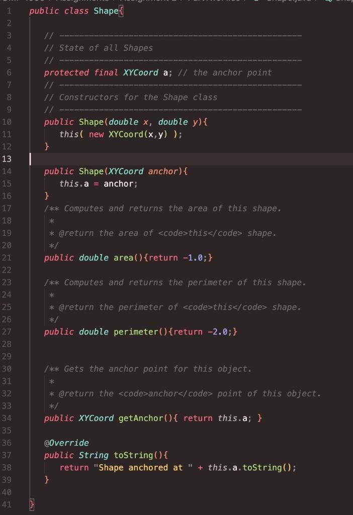 Solved Shapes In this problem, you are provided with a Shape | Chegg.com
