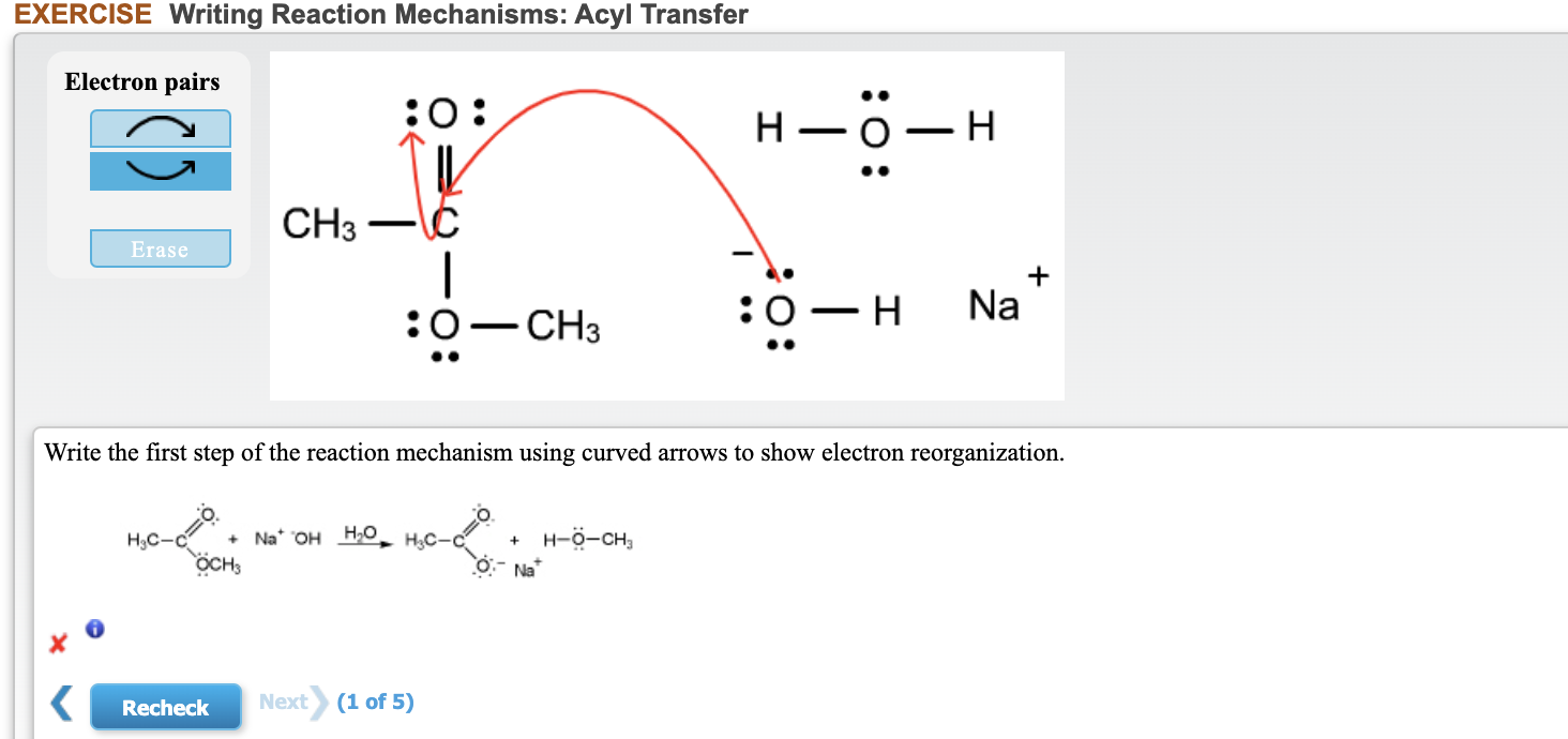 Solved EXERCISE Writing Reaction Mechanisms: Acyl Transfer | Chegg.com
