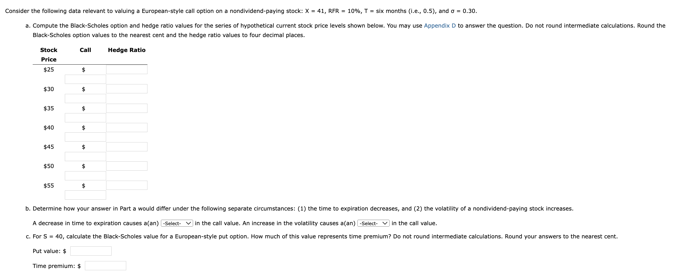 Consider the following data relevant to valuing a | Chegg.com