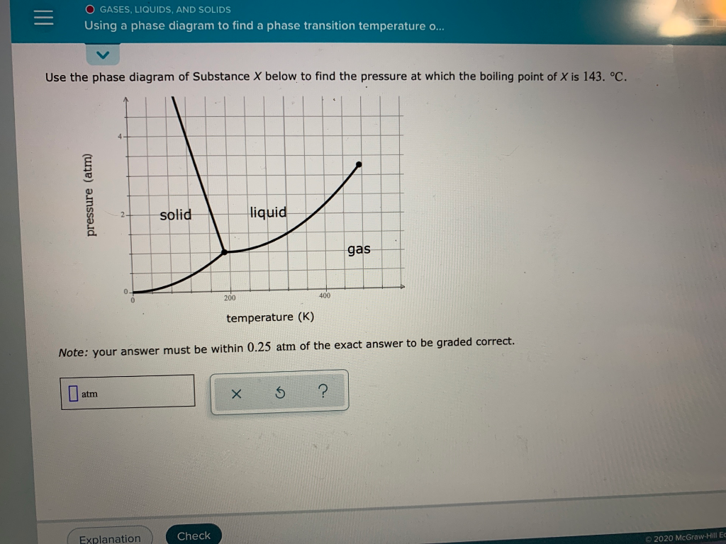 Solved O GASES, LIQUIDS, AND SOLIDS Using a phase diagram to | Chegg.com