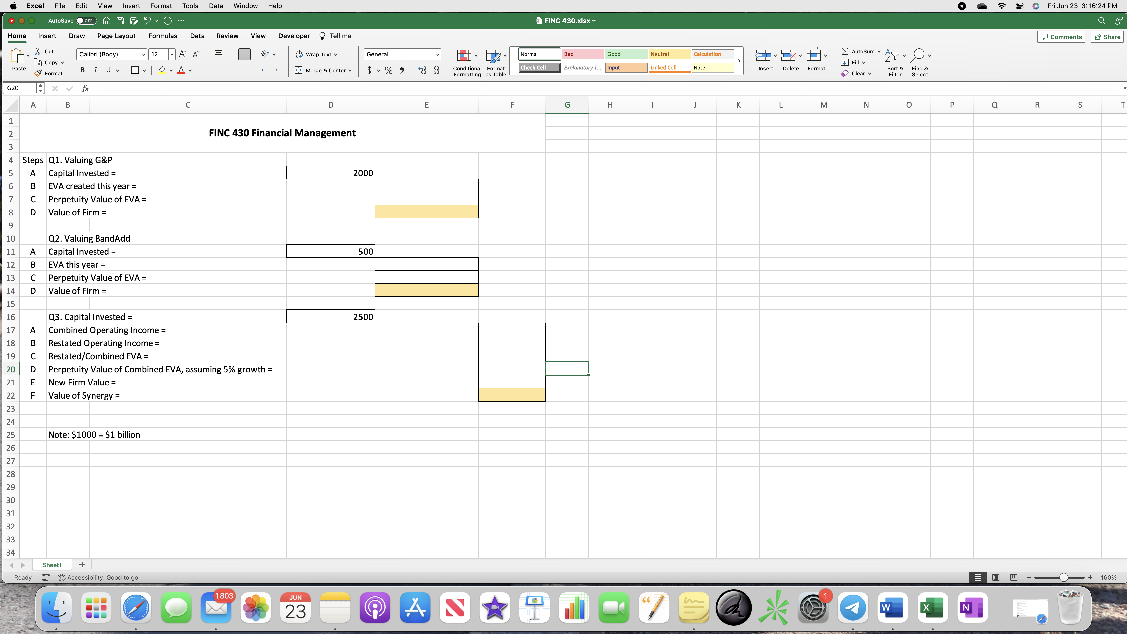 Solved You have been asked to value the synergy in a merger | Chegg.com