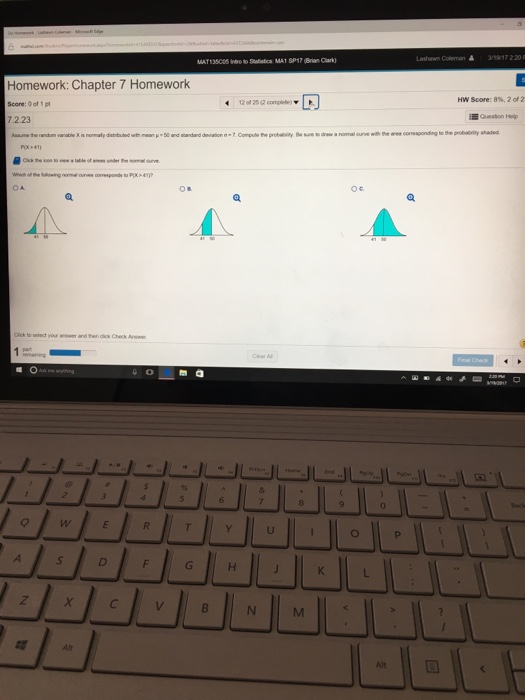 Solved Homework Chapter 7 Homework Score Of 1pt 7 2 23 1 O