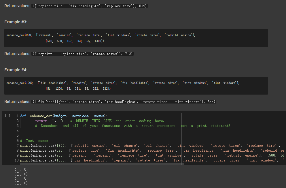 Solved Part 2: Blowing the Car Maintenance Budget (10 | Chegg.com