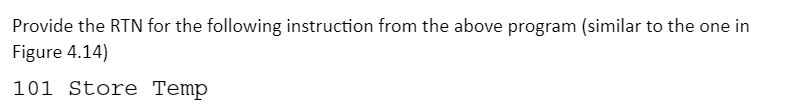 Solved Provide the RTN for the following instruction from | Chegg.com
