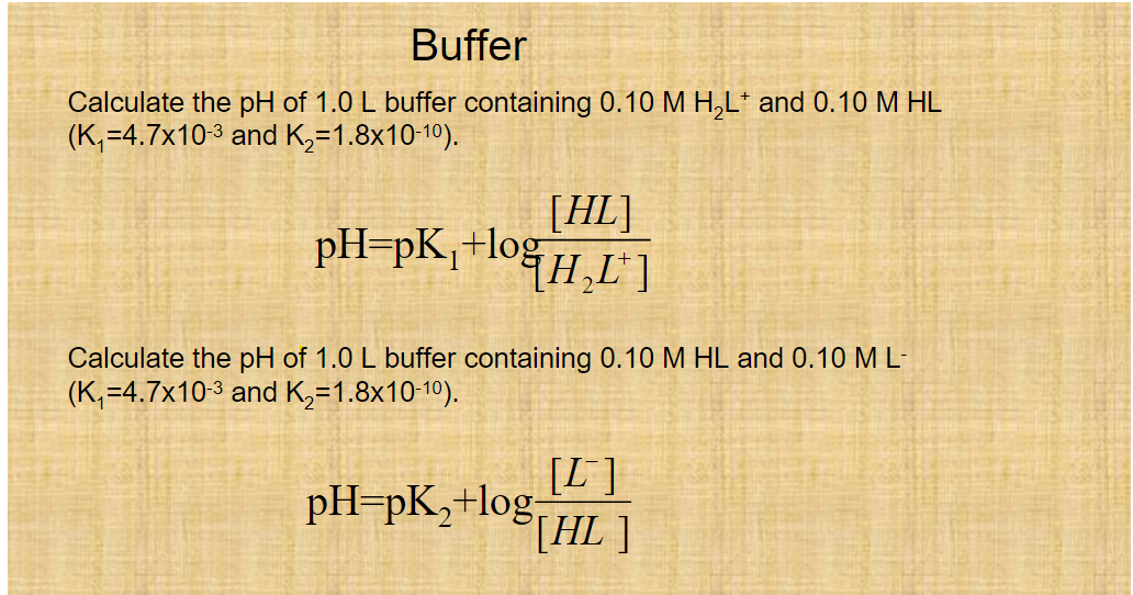 Solved Calculate the pH of 1.0 L buffer containing 0.10MH2 | Chegg.com