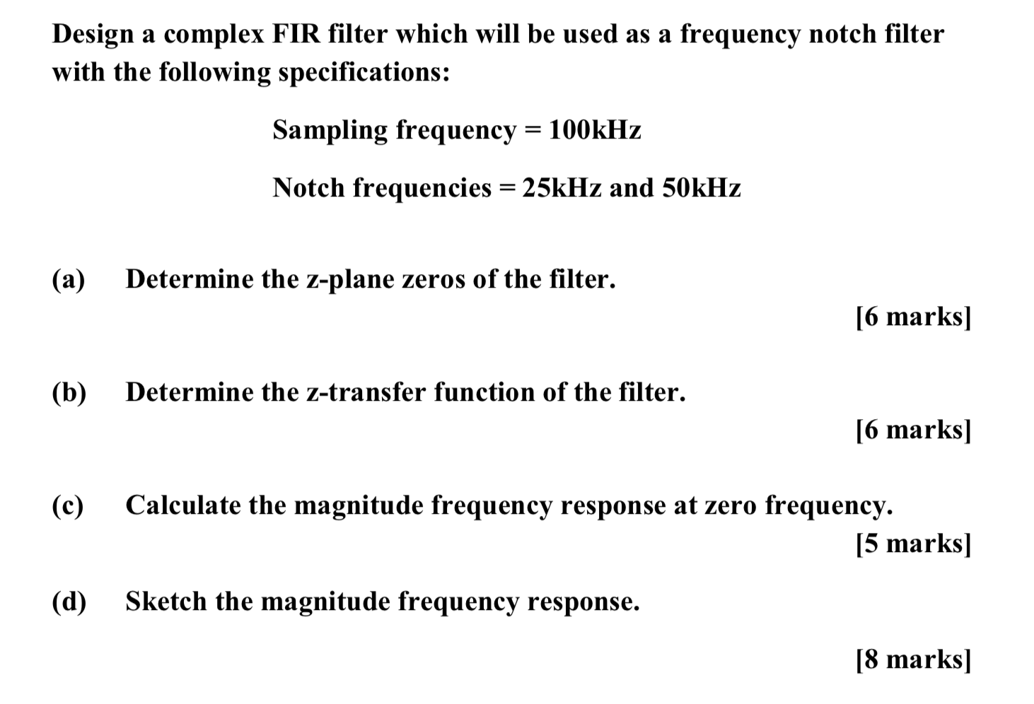 Solved Digital Signal Processing Please solve it with clear | Chegg.com