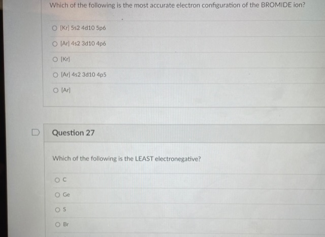 Solved Which of the following is the most accurate electron | Chegg.com