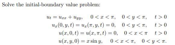 Solved Solve the initial-boundary value problem: ut = urr + | Chegg.com