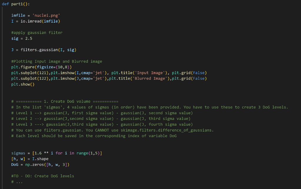 Solved Start with the function part1() in A4.py and | Chegg.com