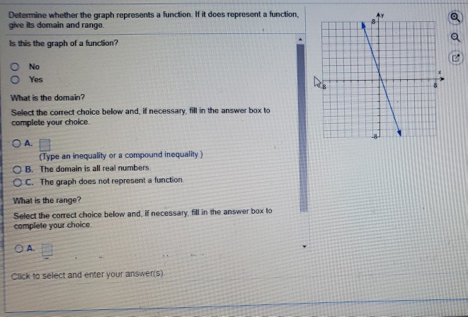 Solved Determine whether the graph represents a function. If | Chegg.com