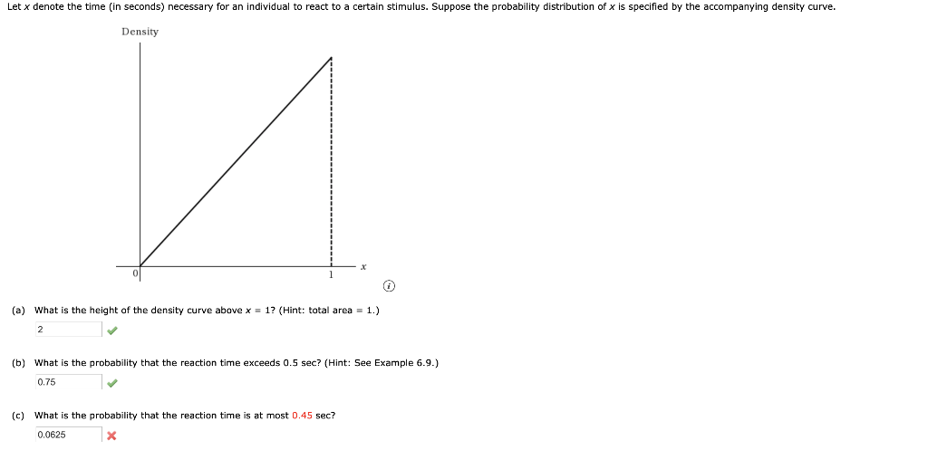 Solved Let x denote the time (in seconds) necessary for an | Chegg.com