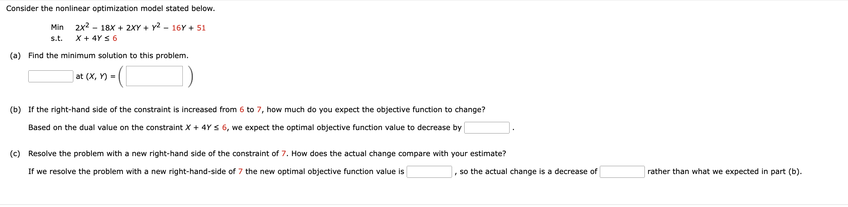 Solved Consider The Nonlinear Optimization Model Stated 2647