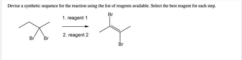 Solved Devise a synthetic sequence for the reaction using | Chegg.com