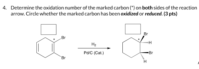 Solved Determine The Oxidation Number Of The Marked Carbon