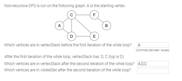 Solved After the first iteration of the while loop, | Chegg.com