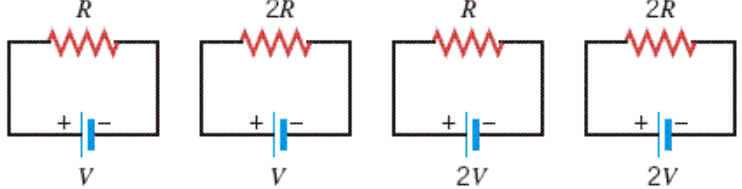 Solved Each of the four circuits in the drawing consists of | Chegg.com