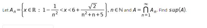 Solved Let on={xeQ : -3+ an in-1 | Chegg.com