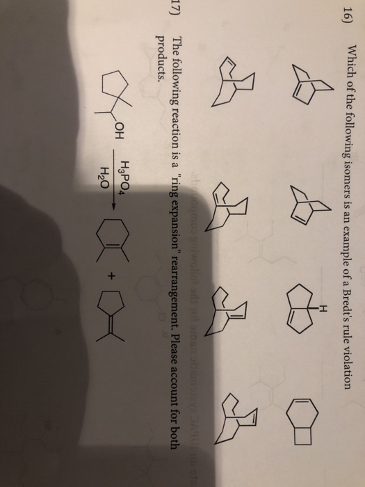 Solved 16) Which of the following isomers is an example of a | Chegg.com